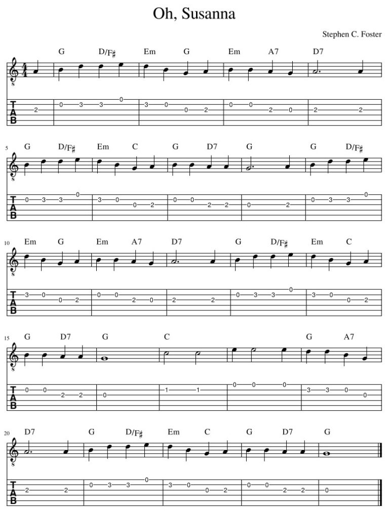 Oh, Susanna - Delco Guitar Academy